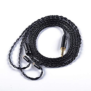 YINYOO Upgraded Replacement Earphones Cable 8 Core Silver Plated Copper IEM Cable with 2pin 0.78mm for kz zst zsn-pro-x zs10-pro zs10-pro-x dqs zex edx as16 cca CRA c10 c12 ccz Melody kbear ks1 ks2