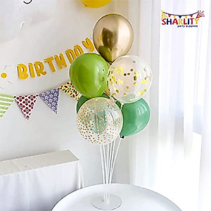 Sharlity 4 Sets Balloon Stand Kit Table Balloon Stand Holder for Graduation Birthday Baby Shower Wedding Anniversary Party Decorations