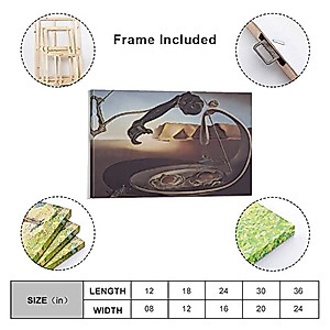 Surrealism Oil Painting Poster Salvador Dali The Sublime Moment Decorative Poster Home Decor Poster Wall Art Hanging Picture Print Bedroom Decorative Painting Posters Room Aesthetic 20x30inch(50x75cm)