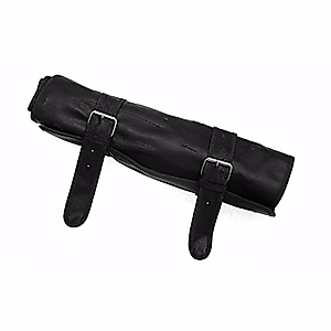 G25- Professional Kitchen Knives Custom Made Damascus Steel 10 pcs of Professional Utility Chef Kitchen Knife Set Round Blue Wood Handle with Pocket Case Chef Knife Roll Bag by GladiatorsGuild