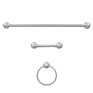 MOEN Banbury 3-Piece Bath Accessory Kit in Brushed Nickel