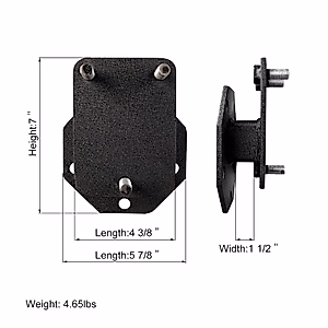 ZORASEN Spare Tire Relocation Bracket Spare Tire Carrier Spacer Fit for 2007-2018 Jeep Wrangler JK