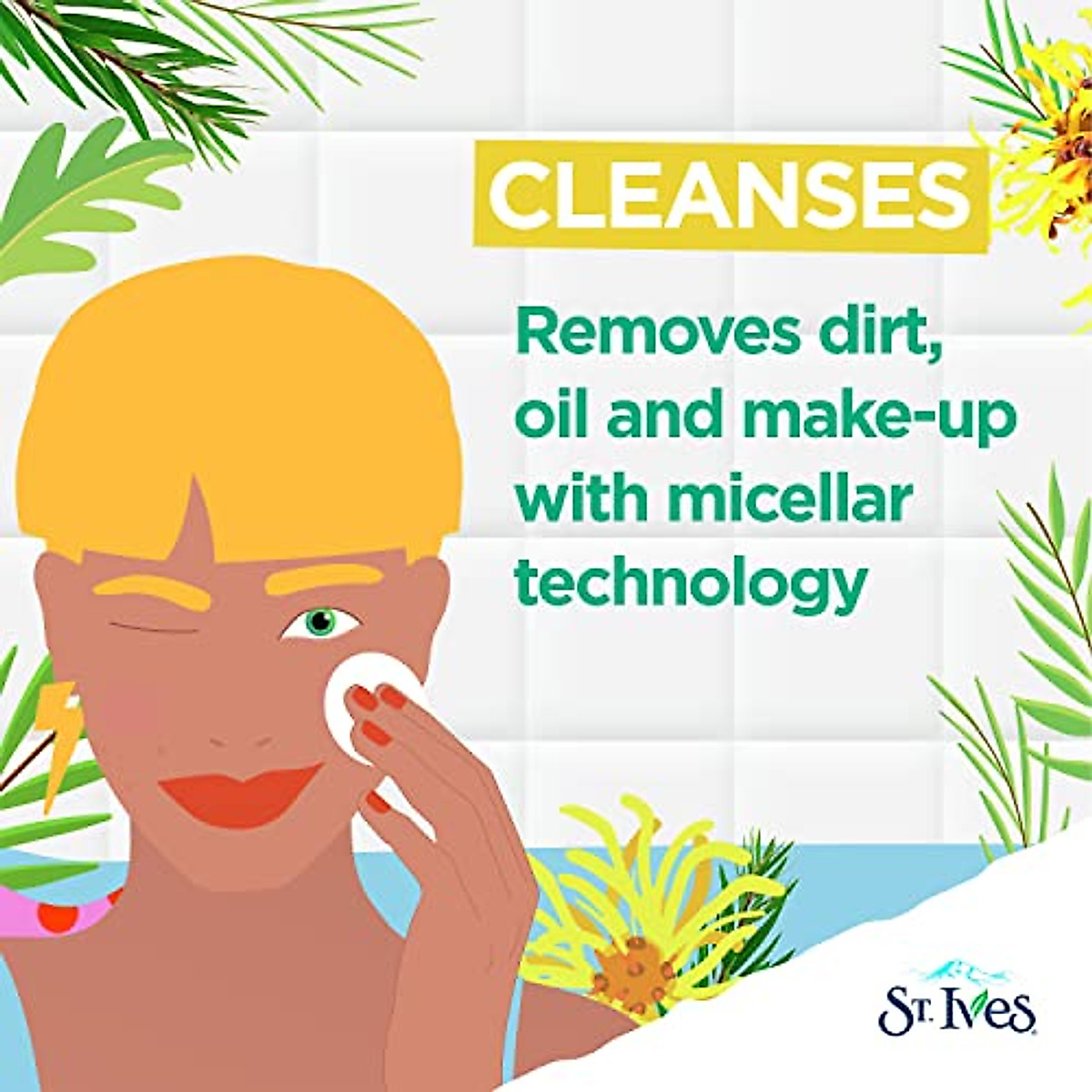 St.Ives Solutions 3-in-1 Face Toner For Combination to Oily and Acne Prone Skin Clear Skin Made with 100 percent Natural Tea Tree Extract, Vitamin B3, Micellar Water Technology, and Witch Hazel 8.5 oz