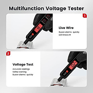 KAIWEETS Voltage Tester HT100B& Vlotage Tester VT500