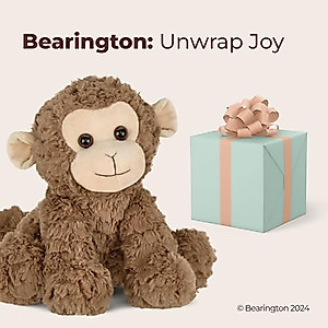 Bearington Collection Giggles Monkey Stuffed Animal 11 In - Monkey Plush Toy for Kids