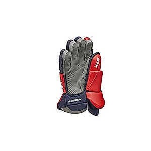 STX Surgeon 300 Junior Ice Hockey Gloves, Navy/Red, 12"