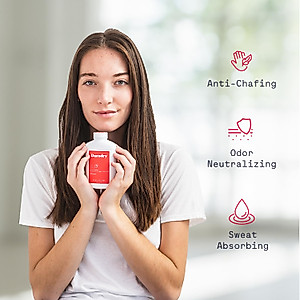 Duradry Body Powder - Sweat Defense & Odor Control, Sweat Absorbing, Anti-Chaffing, All Natural Powder, Talc-Free, Prevents and Eliminates Any Body Odor Naturally - Seabreeze, 4oz