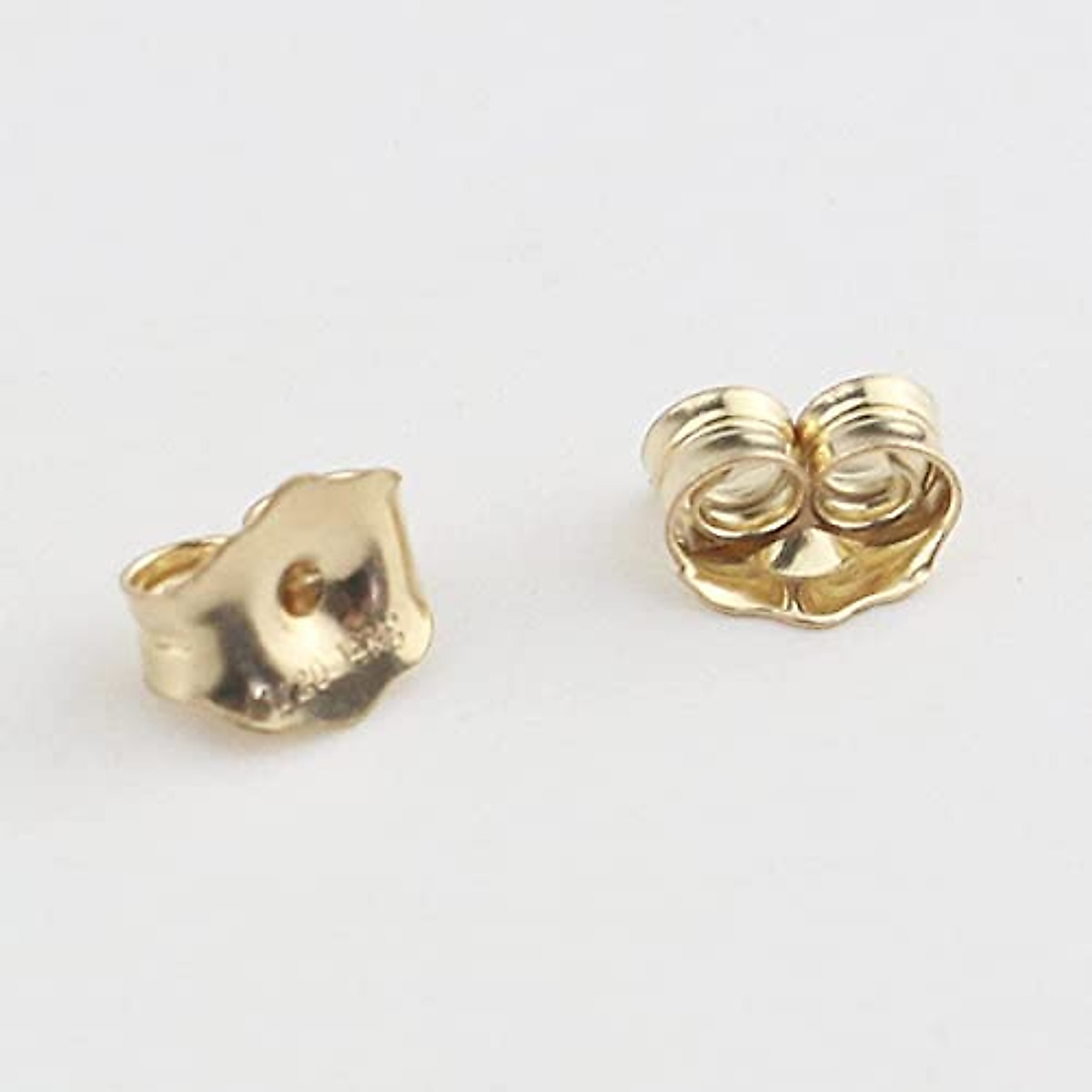 Orgrimmar 14K Gold Earring Backs Yellow Ear Locking for Stud Ear Rings (3 Pairs)