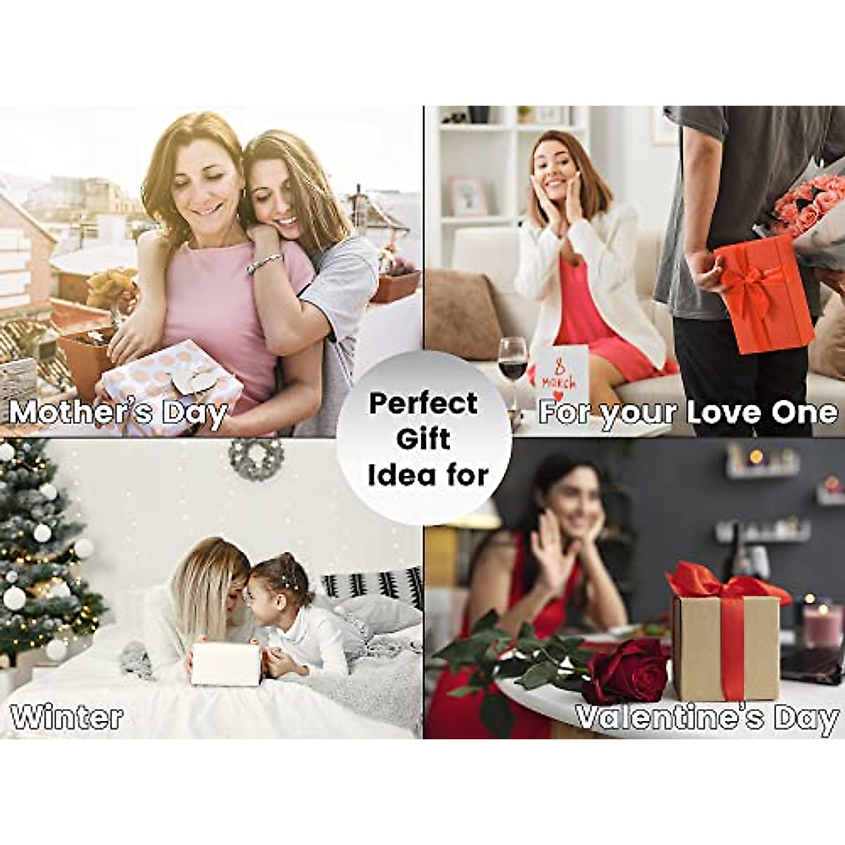 CURATED & COZY Herringbone Wool Throw Blanket, Ultra Soft Wool Throw Blanket for Couch, Sofa & Bed, Made with 100% Inner Mongolian Wool, Herringbone Pattern - 53" X 69" (Grey)