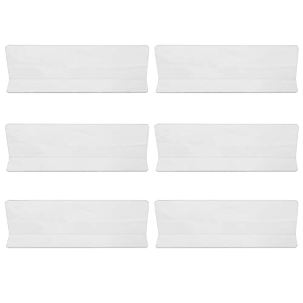 POPETPOP Closet Organization Plastic Shelf Dividers, Clear Closet Shelf Organizer for Wood Shelves Bedroom Office Supermarket Kitchen Cabinet Shelf Storage Closet Shelf Divider