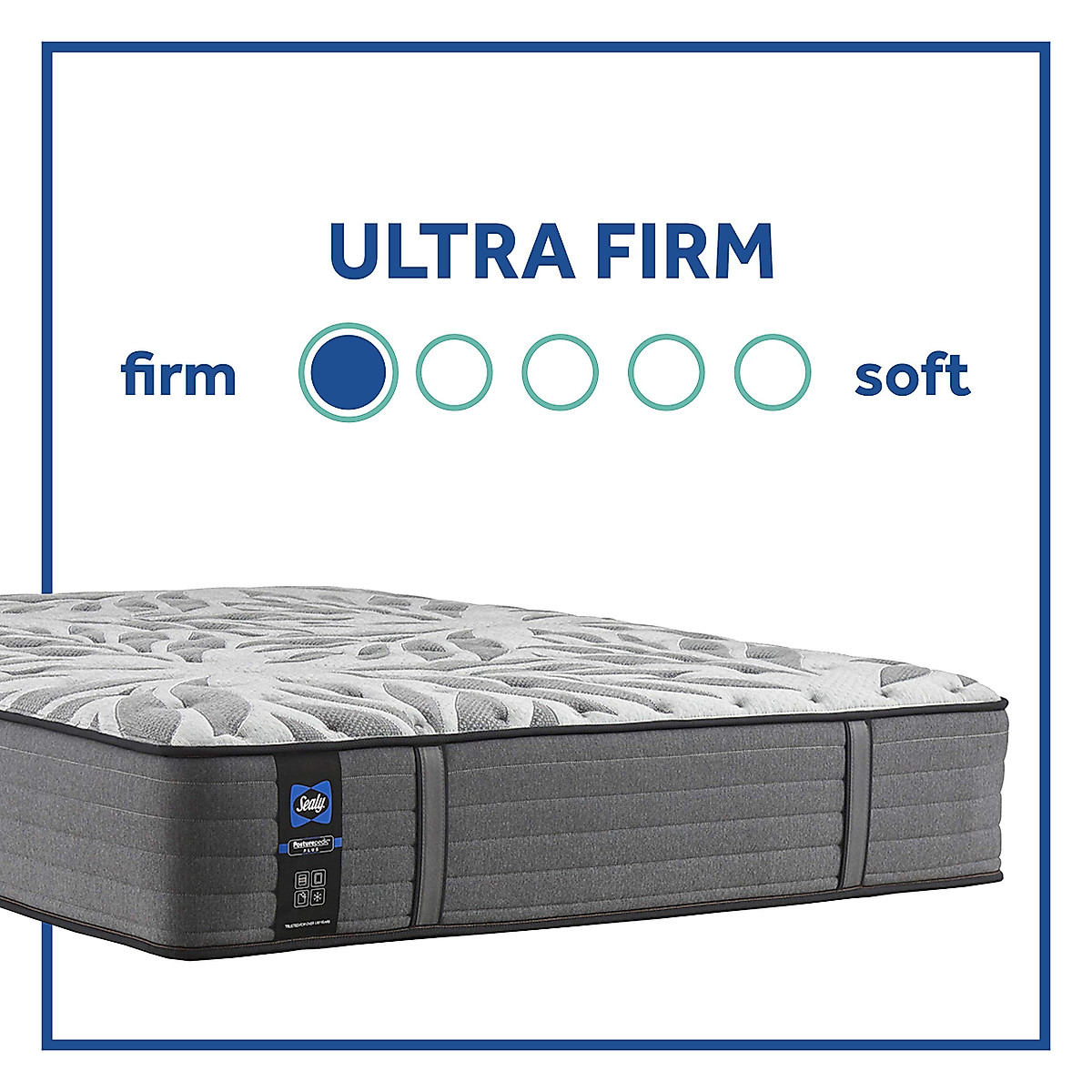Sealy Posturepedic Plus Mattress with Surface-Guard, Tight Top 12-Inch Ultra Firm, Twin XL, Grey