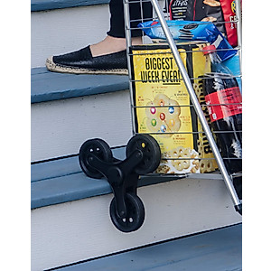 Helping Hand FQ39905 Stair Climber Folding Cart with Wheels and Handle