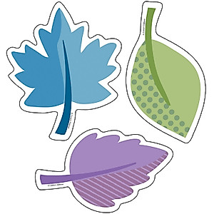 Carson Dellosa Colorful Leaves Cutouts, 36 Fall Cutouts for Bulletin Board and Classroom Décor, Multi-Color Leaf Classroom Cut-Outs, Seasonal Cutouts for Classroom Fall Bulletin Board Decorations