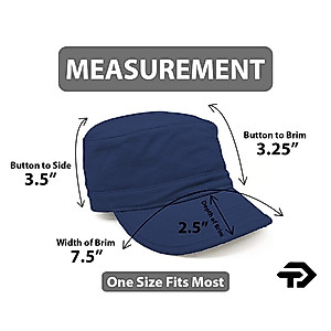 Datoni Army Cadet Men Hat Military Army Hats Women Mens Baseball Cap (Navy)