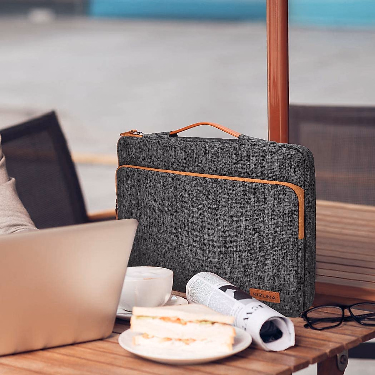 KIZUNA Laptop Bag Case 14 Inch Computer Sleeve Shoulder Briefcase for 15" MacBook air M2 2023/Lenovo Flex 14/IdeaPad Flex 5/15.4 MacBook Pro/14 HP EliteBook 840 G5/HP Pro 14 G3/Dell Latitude/Surface