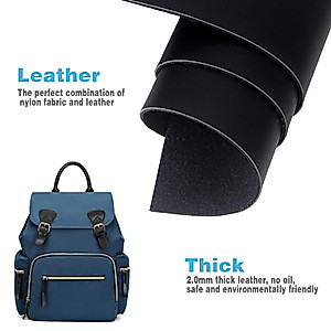 QIMIAOBABY Diaper Backpack, Waterproof Nylon Baby Nappy Storage Bag (Blue)