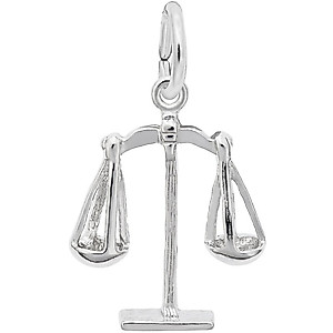 Rembrandt Scales of Justice Charm - Metal - Sterling Silver