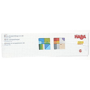 HABA Chromatix Wooden Blocks - 19 Piece Building Block Set - for Children Ages 3+