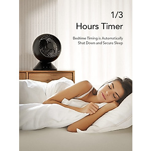 13 Inch Mid-size Cooling Fan Air Circulator, Oscillating Fan with Remote Control Portable Quiet for Home Office Use, KH-F533B, 13x10.4x10.4 in