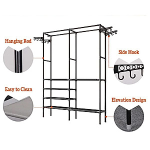 CDYD Coat Rack Floor Bedroom Hanger Simple Clothes Rack Household Multifunctional Clothes Drying Rack (Color : D, Size : 86 * 174cm)