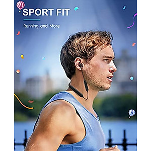 Tecno B1 Bluetooth Headphones, Bluetooth Earbuds Wireless with 38Hrs Playtime, Wireless Bluetooth Headphones for Sports, Sweatproof & IPX5 Waterproof Wireless Headphones（Black）