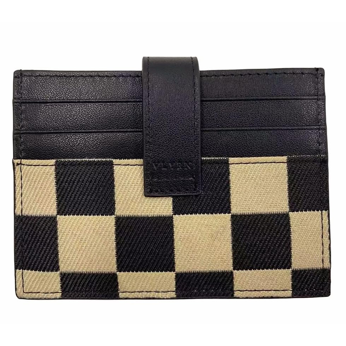 VLYRN Women's Slim Bifold *Mini* Wallet/Cardholder (Black) (8 slots total - *1 card/slot)