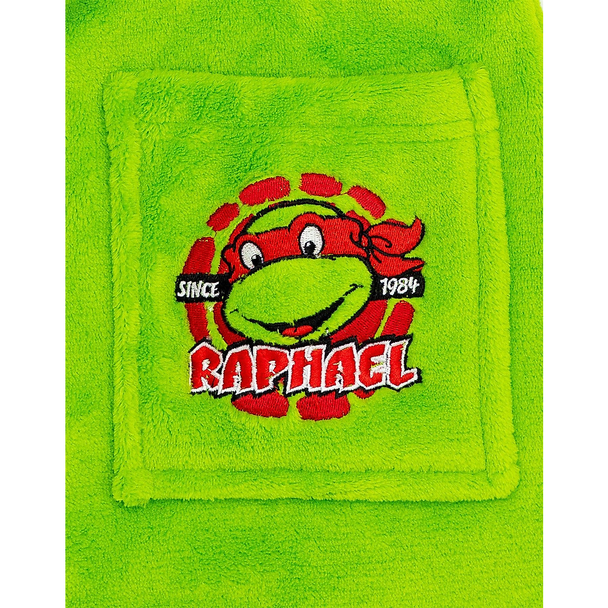 Teenage Mutant Ninja Turtles Boys Hooded Bathrobe Kids Superhero Dressing Gown in Green Cosy Comic Fleece Children Toddlers