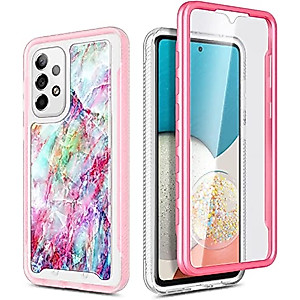 NZND Case for Samsung Galaxy A23 5G / 4G LTE with [Built-in Screen Protector], Full-Body Protective Shockproof Rugged Bumper Cover, Impact Resist Durable Phone Case (Fantasy)