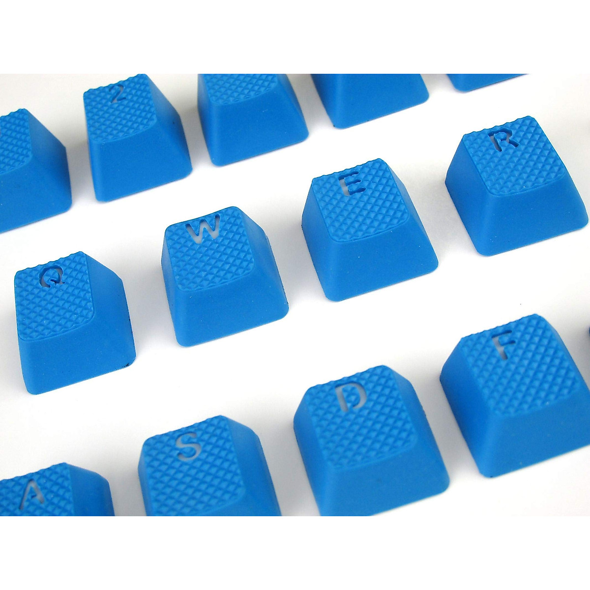 Rubber Gaming Backlit Keycaps Set - for Cherry MX Mechanical Keyboards Compatible OEM Include Key Puller (Sky Blue)
