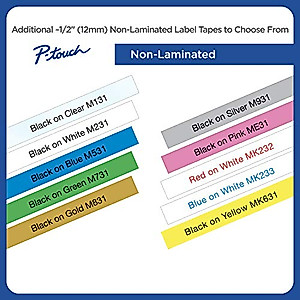 Brother Tape Cartridges 0.47 IN x 26.2 ft Wide Red On White (MK232) - Retail Packaging