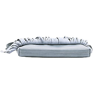 B BRENTANO Vegan Fringed Crossbody Bag with Studs (Blue Gray)