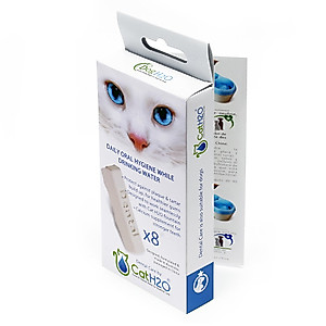 Dog H20 & Cat H2O 8 Piece Dental Care, suitable for both Dog H2O & Cat H2O water fountain, Off White Tablets (DH08DC)