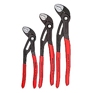 KNIPEX Tools - 3 Piece Cobra Pliers Set (7, 10, & 12) (002006US1)