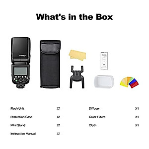 Godox TT685II-F Flash TTL 2.4GHz GN60 High Speed Sync 1/8000s Camera Speedlite Speedlight Light Compatible for Fujifilm Cameras(TT685F Upgraded Version)