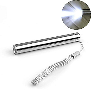 Mini LED Stainless Flashlights Waterproof Lanterna Mini Aluminum Led Waterproof Flashlight Small Torch for Hiking, Biking, Emergency