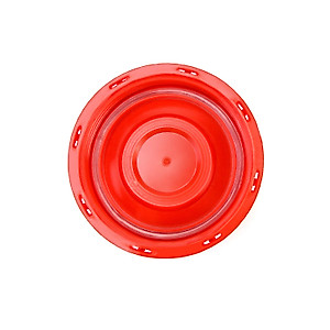 QWORK IBC Tote Lid Cover, 6.5" IBC Tank Water Liquid Tank Cap for Chemical, Food, Industries Storage, Red