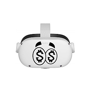 Money Eyes Oculus Stickers - Oculus Quest 2 - Stickers - Black - VR Gaming