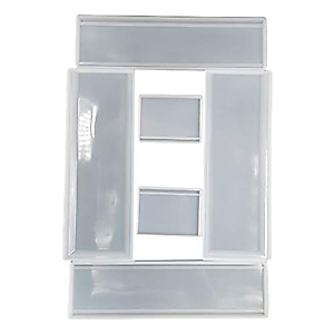 DIY Crafts Dominoes Storage Tray Table Ornaments Decoration Epoxy Resin Mold Handicrafts Soap Candle Resin Casting Mold DIY Pendant Kit(Excluding Metal Accessories)