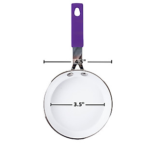 Good Living 3.5" Fast-Heating Aluminum Single-Egg Pan, Colors Vary, 1-Pack