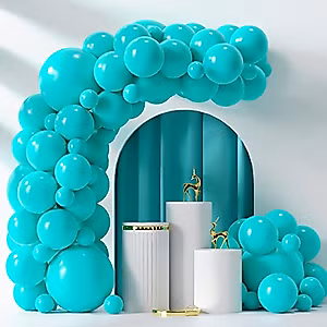 Teal Balloons 55 pcs Acqua Blue Party Latex Balloon 18inch 12inch 5inch for Birthday Baby Bridal Shower Wedding Party Decorations