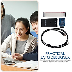 Scicalife USB JTAG Emulator Debugger Programmer V9 ARM Emulator High-Speed Download Black Adapter Board