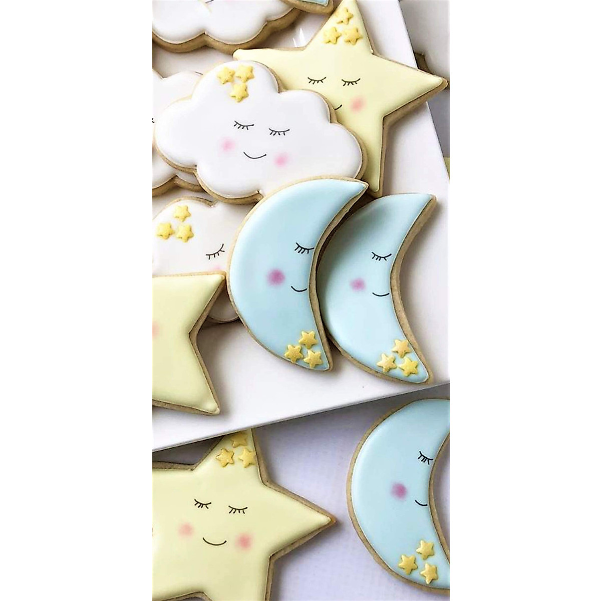 Celestial Cookie Cutters 3-Pc. Set Made in USA by Ann Clark, Star, Moon, Cloud