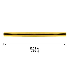 RUSPEPA Gold Metallic Wrapping Paper - Solid Color Paper Perfect for Wedding, Birthday, Christmas, Baby Shower - 17.5 Inches X 32.8 Feet