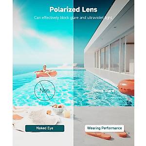 RIOROO Swim Goggles,Polarized Swimming Goggles for Men Women Adults Youth Anti Fog/No Leak/Clear Wide Vision/UV Protection