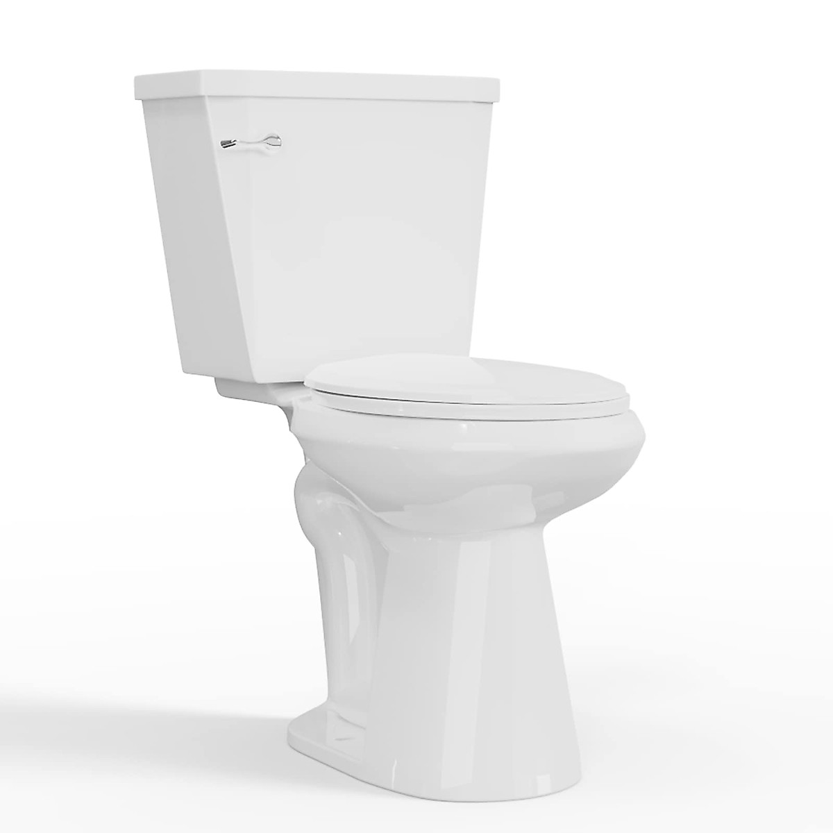 17.5" Extra Tall Toilets, 12" Rough-in Tall Toilet | Toilets For Bathrooms Comfort Height Elongated, 1.28gpf Single Flush Two Piece Toilet Extra High Toilets For Seniors & Disabled & Pregnant Women