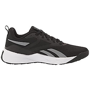 Reebok Women's NFX Cross Trainer, Black/Pure Grey/White, 7.5
