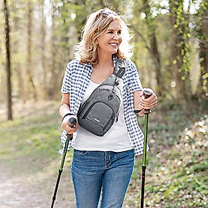 G4Free RFID Sling Bag Crossbody Backpack Small Chest Shoulder Bag Hiking Outdoor