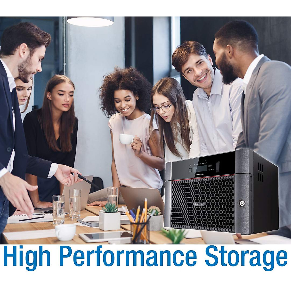 BUFFALO TeraStation 5820DN Desktop NAS 32TB (4x8TB) with HDD NAS Hard Drives Included 10GbE / 8 Bay/RAID/iSCSI/NAS/Storage Server/NAS Server/NAS Storage/Network Storage/File Server