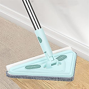 Multi-purpose 360° Rotatable Adjustable Cleaning Mop, Long Handle 25 Cm Microfiber Dust-Mop for Wall, Tile, Laminate and Baseboard Cleaner, Home Accessories Gifts for Mom