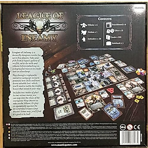 Mantic League of Infamy Master of Shadows KS Pledge - Occasionally Cooperative Dungeon Crawler Boardgame